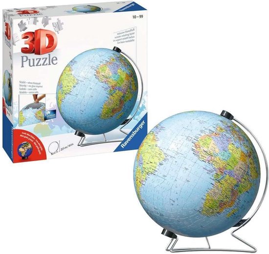 Wereldbol 3D Puzzel Vanaf 12 Jaar - Educatief Speelgoed | bol