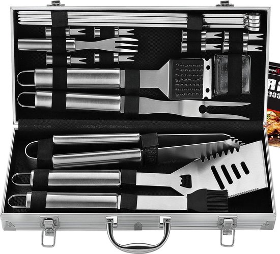Perfect BBQ Gereedschap Set - 20 Stuks - Ideaal Cadeau Voor Mannen ...