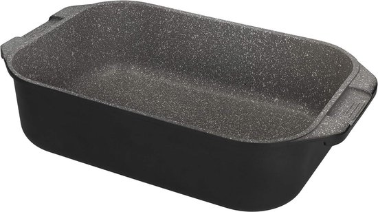 Grote Braadslee met Handgrepen - Gegoten Aluminium - Inductiekookplaat ...