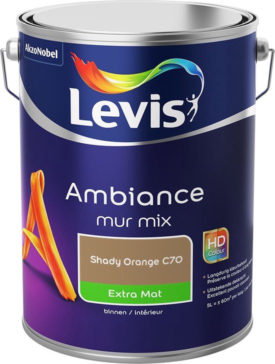 Levis Ambiance Mur Extra Mat Mix - Shady Orange C70 - 5 L | bol