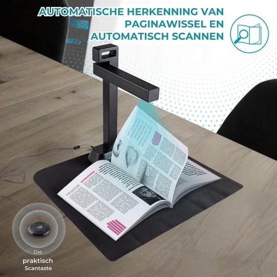 Smart Boekenscanner - Documentenscanner via USB – Scanner – Document ...
