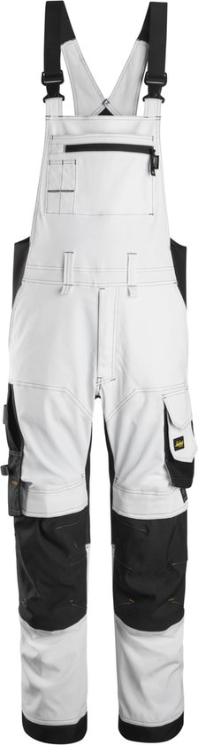 Snickers 6051 AllroundWork, Stretch Bib & Brace broek - Zwart/Zwart ...