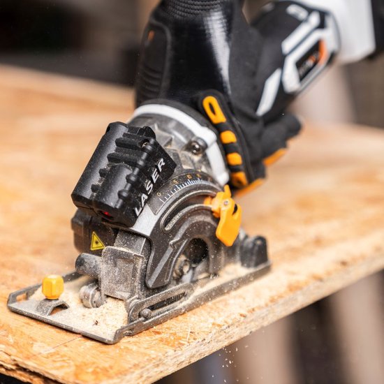 Mini Invalcirkelzaag - Ø 89 mm - 18V - Incl. 5.0 Ah Accu - Perfect voor ...