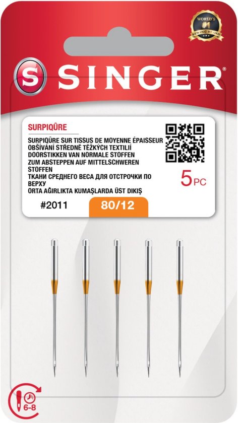 Singer Topstitch 2011 80 (5 stuks) Naalden | bol
