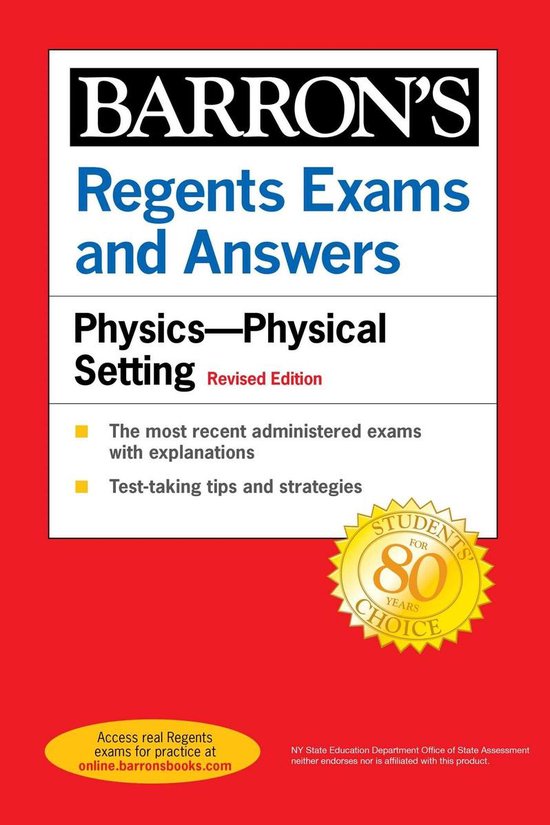 Regents Exams and Answers Physics Physical Setting Revised Edition ...