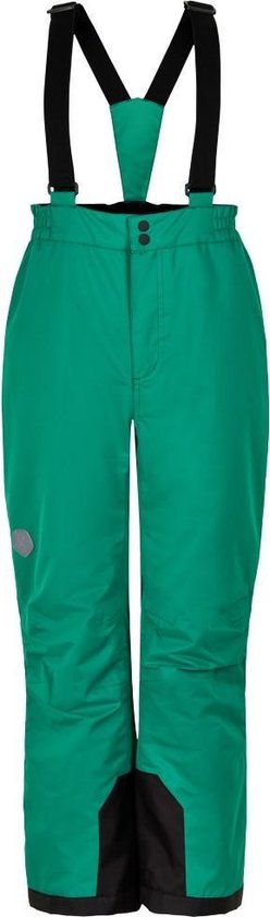 Color Kids - Skibroek met vaste bretels voor kinderen - Effen - Groen ...
