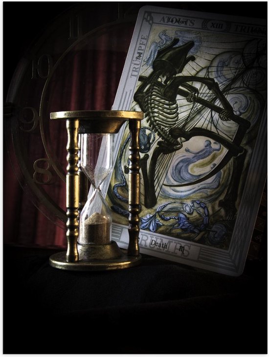 Poster – Gouden Zandloper bij Afbeelding - 30x40cm Foto op Posterpapier ...