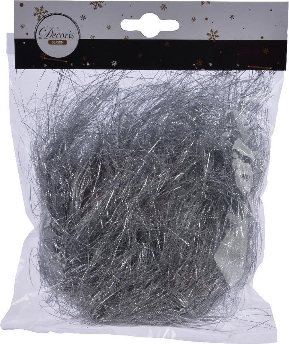 Decoris Lamettahaar Gestanst Zilver - Kerstdecoratie - Engelenhaar ...