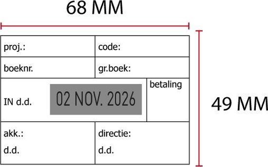 Stempelplaatje Colop 2860 | bol