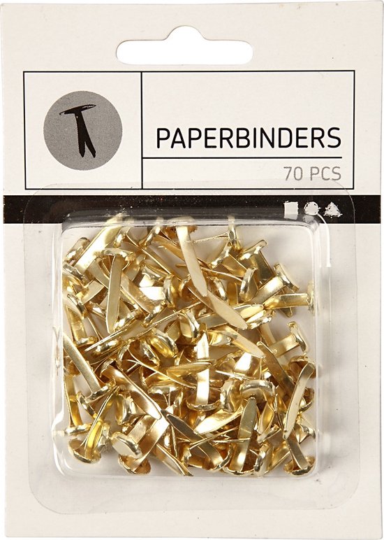 Splitpennen, L: 20 mm, goud, 70 stuk/ 1 doos | bol