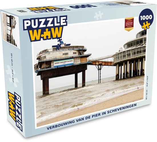 Puzzel Verbouwing van de Pier in Scheveningen - Legpuzzel - Puzzel 1000 ...