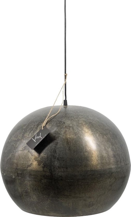 Hanglamp bol - vintage - metalen hanglamp - 32x45x35.5cm | bol.com