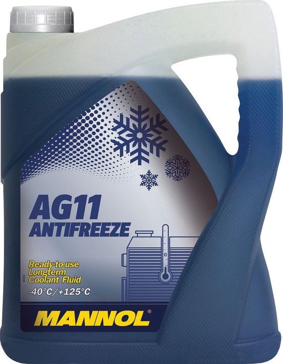 Mannol Koelvloeistof 5 Liter Longlife Antivries AG11 -40°c Blauw G11 MN4011-5 | bol