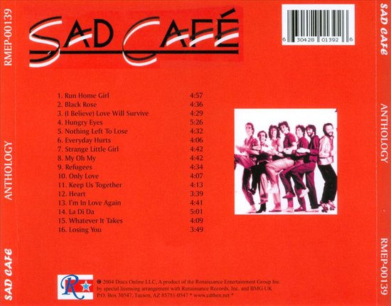 Anthology, Sad Cafe | CD (album) | Muziek | bol
