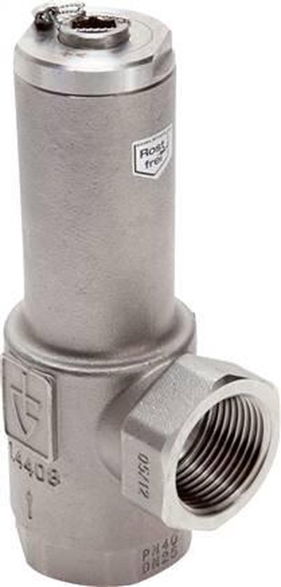 G1'' RVS Overdrukventiel 2 - 8 bar - 417-8-100 | bol