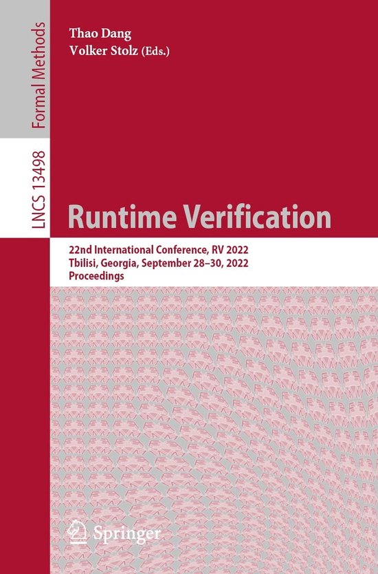 Lecture Notes in Computer Science 13498 - Runtime Verification (ebook ...