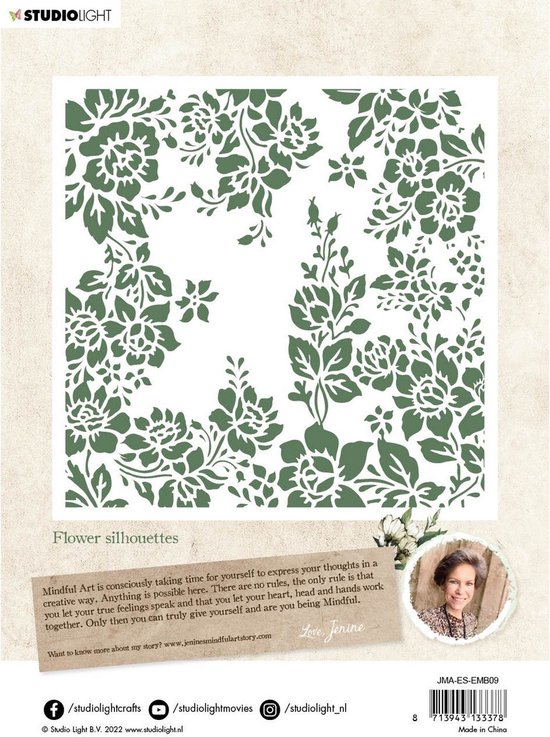 Studio Light Essentials Embossing Folder Flower Silhouette | bol.com