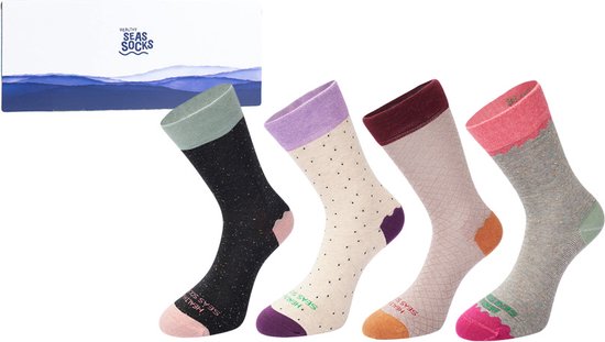 Healthy Seas Socks dames giftbox 4P zamora multi - 36-40 | bol.com