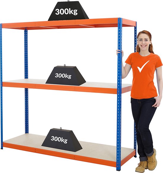 Certeo rek voor zwaar belastbare belasting | HxBxD -180x180x60cm ...