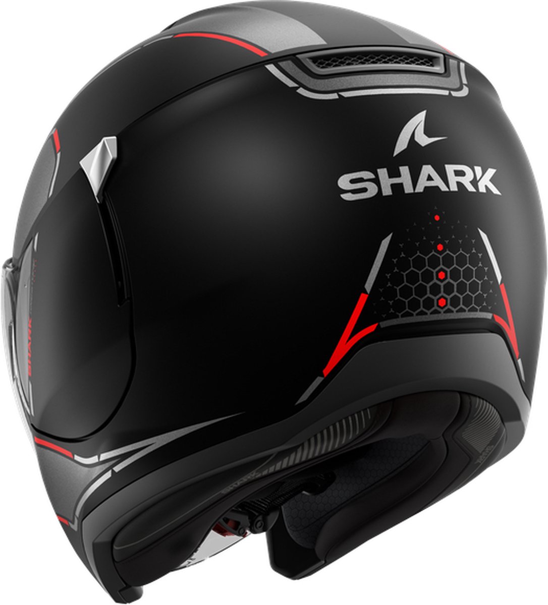 Shark Citycruiser Krestone Mat Zwart Antraciet Rood KAR Jethelm S | bol.com