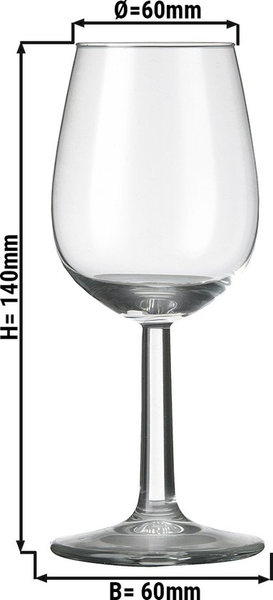 (6 stuks) Port/Sherry glas - VENICE - 140 ml - Transparant | GGM Gastro | bol.com
