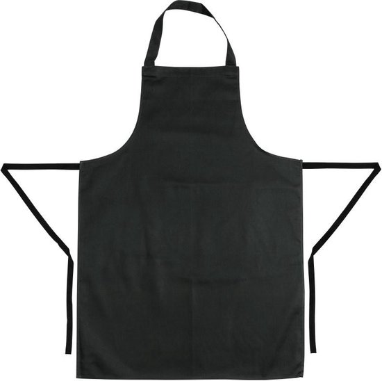 Keukenschort, zwart, L95xB70 cm | GGM Gastro | bol.com