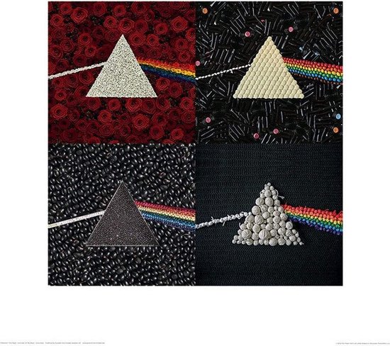 Pyramid Pink Floyd Dark Side of the Moon Collections Kunstdruk 40x40cm ...