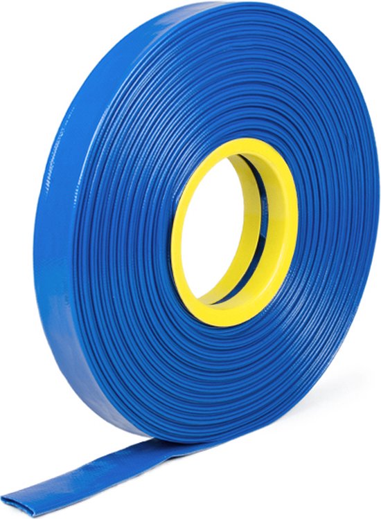 Rubbermagazijn | Verstevigde - platte waterslang | Rol 25m | Ø 25mm ...