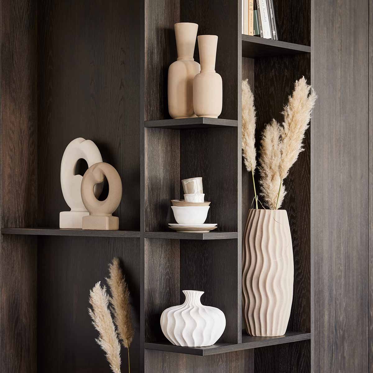 Riverdale - Vaas Cherelle wit mat 27cm - Wit | bol.com