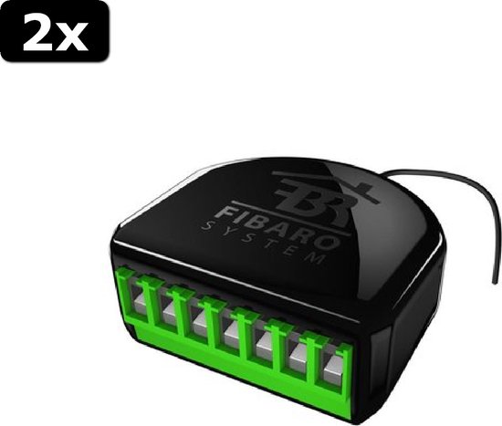 2x FIBARO Double Switch 2 - Inbouw schakelaar - Z-Wave Plus | bol.com