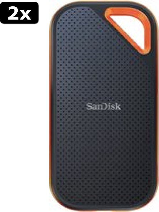 2x SanDisk Extreme Pro Portable SSD - Externe SSD - 1 TB / 2.000 Mbps ...