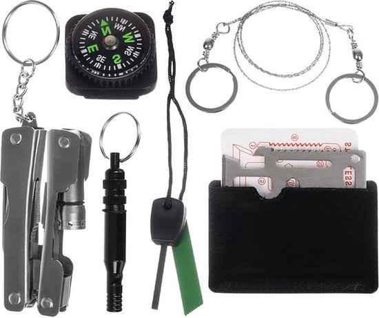 Survival kit - Survival tool - Outdoor - 7in1 - Survival spullen ...