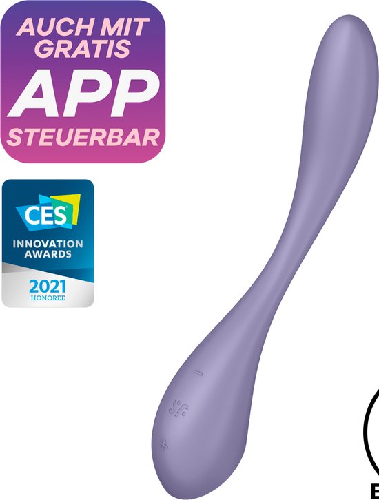 Satisfyer 'G-Spot Flex 5 Connect App', 23 cm, met app, g-spot-vibrator, flexibel, 2... | bol