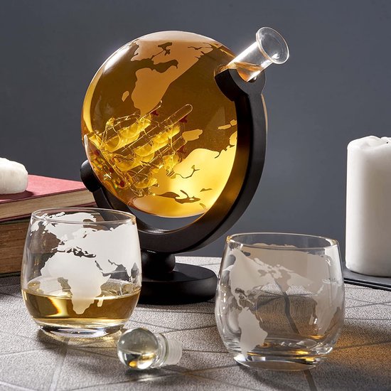 Whiskey karaf - Luxe whiskey set met karaf en glazen - whiskey cadeau ... Whiskey karaf - Luxe whiskey set met karaf en glazen - whiskey cadeau ...