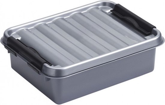 Set van 8x stuks q-Line opbergboxen/opbergdozen 1 liter 20 x 15 x 6 cm ...
