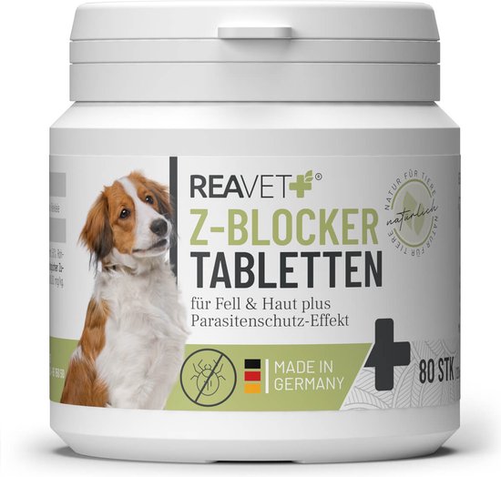 ReaVET - Z-Blocker tabletten tegen Teken - Honden - 80 stuks | bol