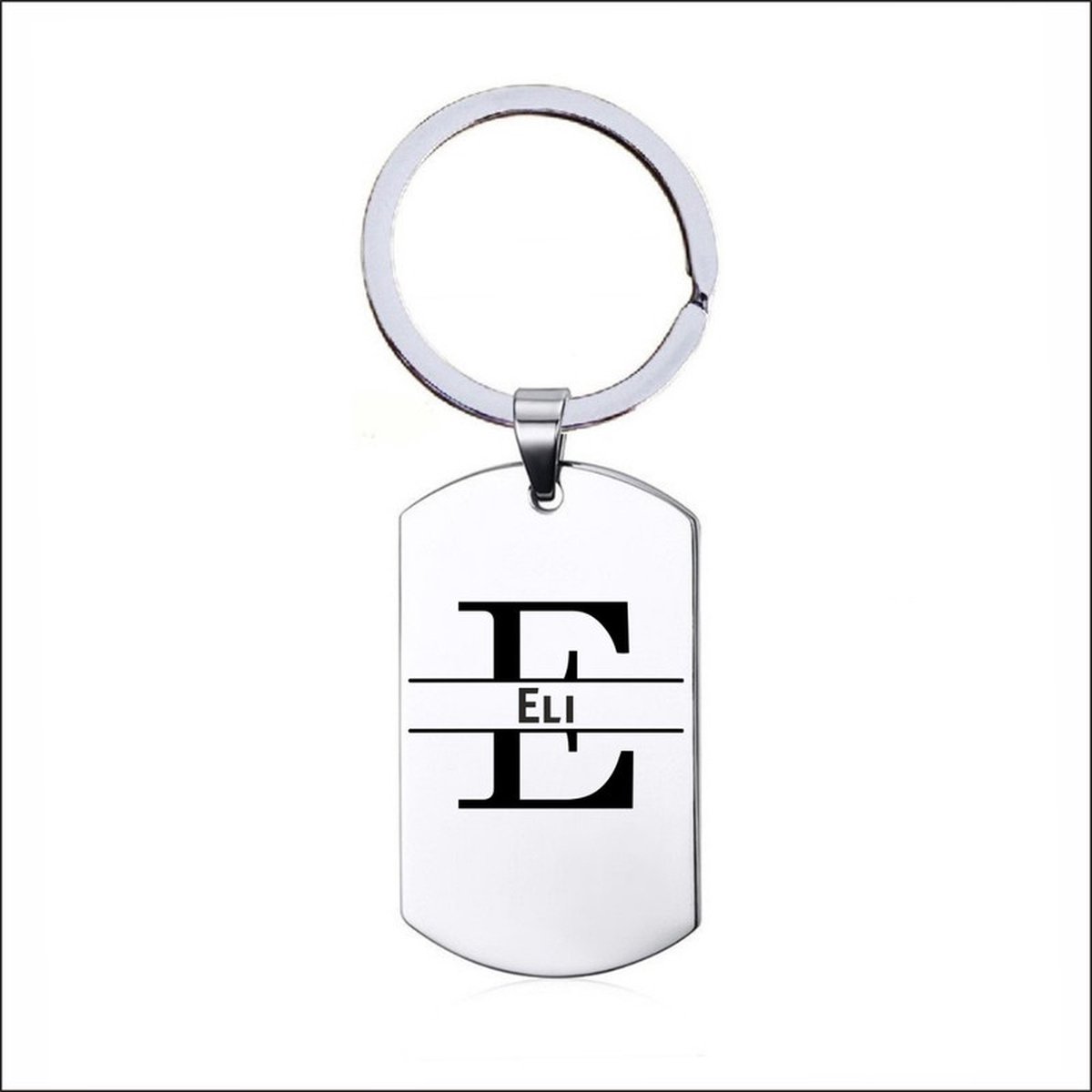 Sleutelhanger RVS Met Naam - Eli | bol.com