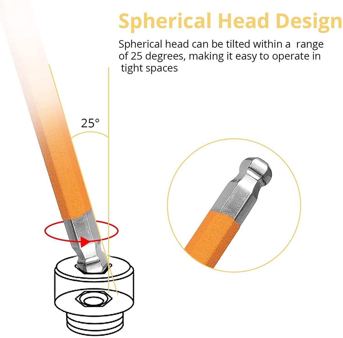 BOTC Inbussleutelset 9-delig - Inbus key set - 9-delige L-vormige ...