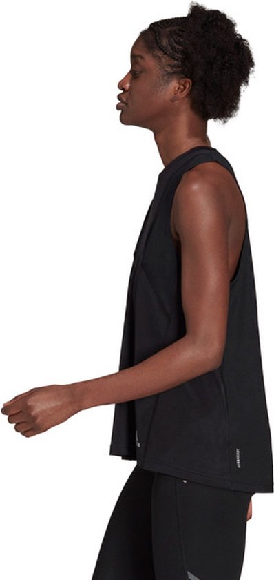 adidas - Own The Run Tanktop - Black Tank Top-M | bol