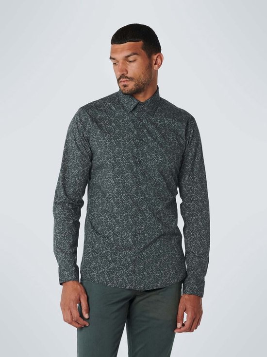 No Excess Mannen Overhemd Dark Steel | bol.com