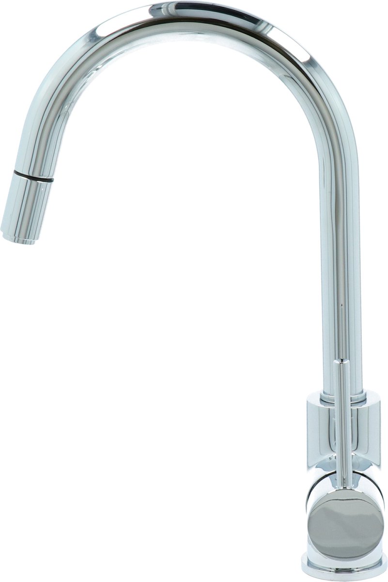 Atlantic Jeremy keukenkraan (Chroom) - 34 cm - Met uittrekbare sproeikop - Met hendel | bol.com