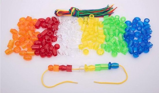 TickiT Translucent Jumbo Lacing Beads | bol