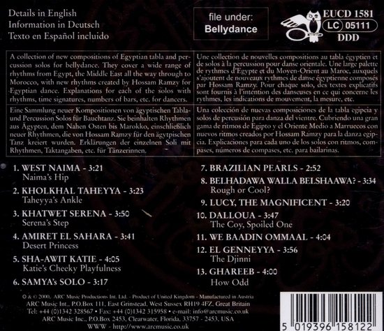 Hossam Ramzy - Sabla Tolo - Journeys Into Pure Egyptian Percussion (CD ...