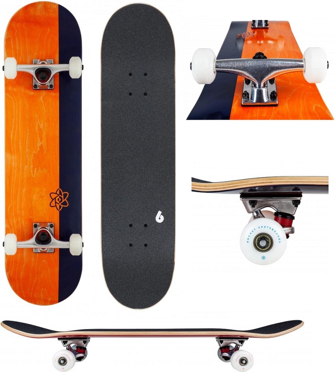 Rocket Skateboard Invert Orange 7.75 | bol.com