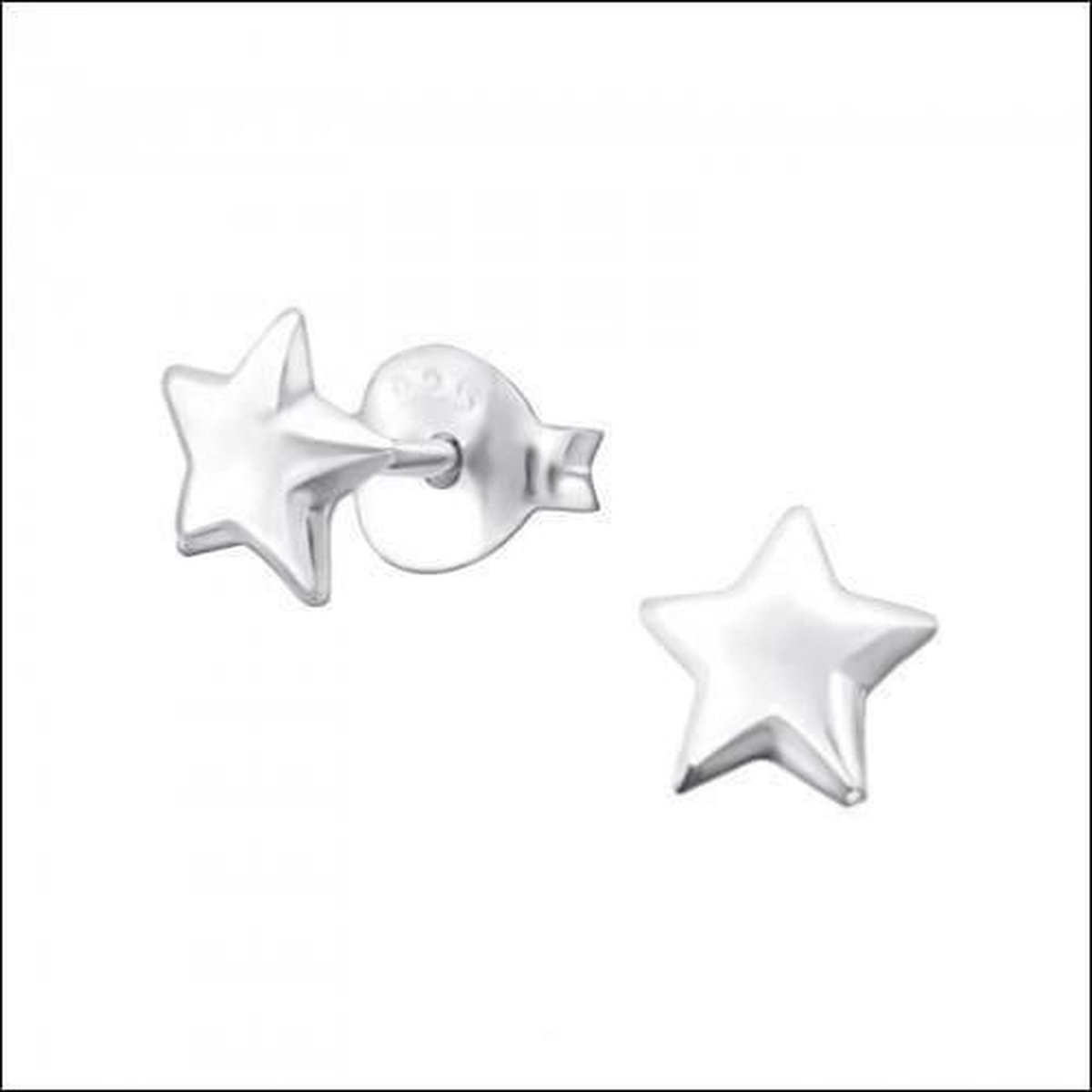 Aramat jewels ® - 925 sterling zilveren oorbellen ster 6mm | bol.com