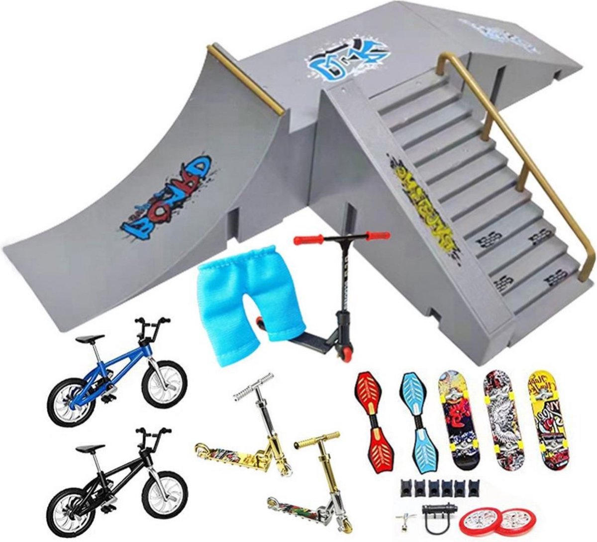 Maenor® Vinger Skateboard Park Mega - met Ramp - Speelgoed - Complete ...