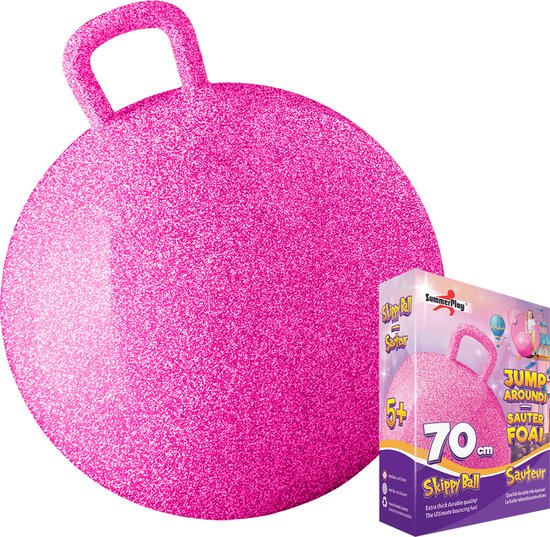 Summer Play Skippybal - glitter roze - 70 cm - buitenspeelgoed voor ...