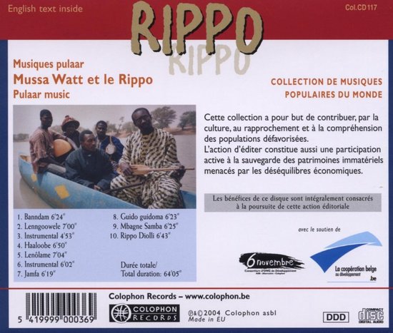 Moussa Et Le Rippo De Thelawe Watt - Rippo (CD), Moussa Et le Rippo de ...