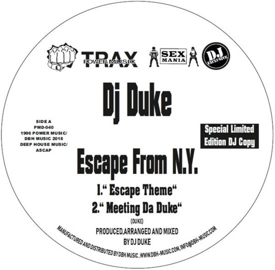 DJ Duke - Escape From Ny (12" Vinyl Single), Dj Duke | LP (album ...