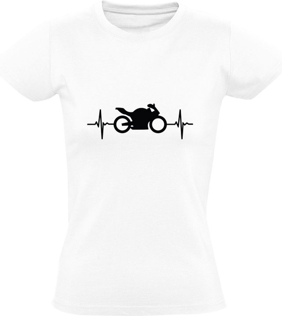 Motor | Dames T-shirt | Wit | Motorsport | Race | Voertuig | bol
